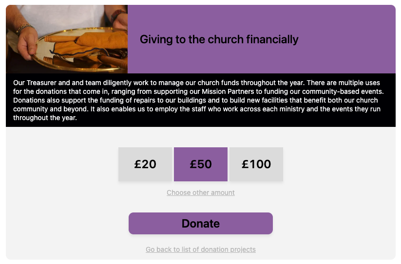 The best integrated giving tool for churches